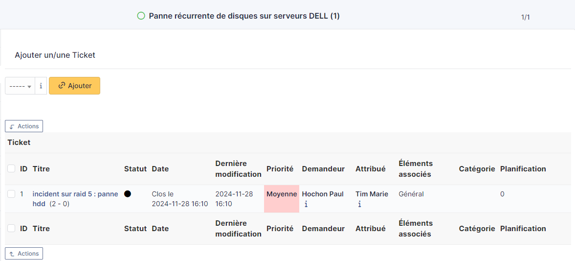 Ticketing GLPI | Thomas Patois
